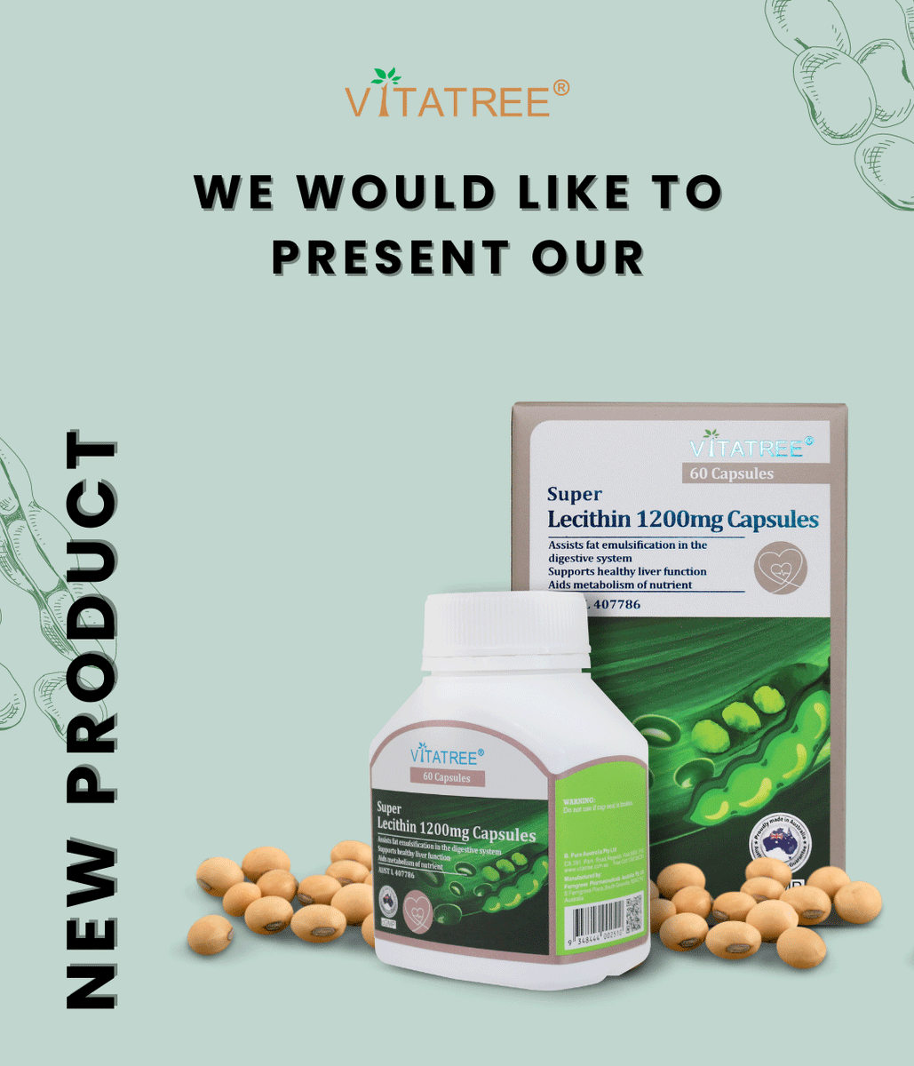 NEW RANGE RELEASE: Vitatree Super Lecithin 1200mg Capsules – vitatree ...